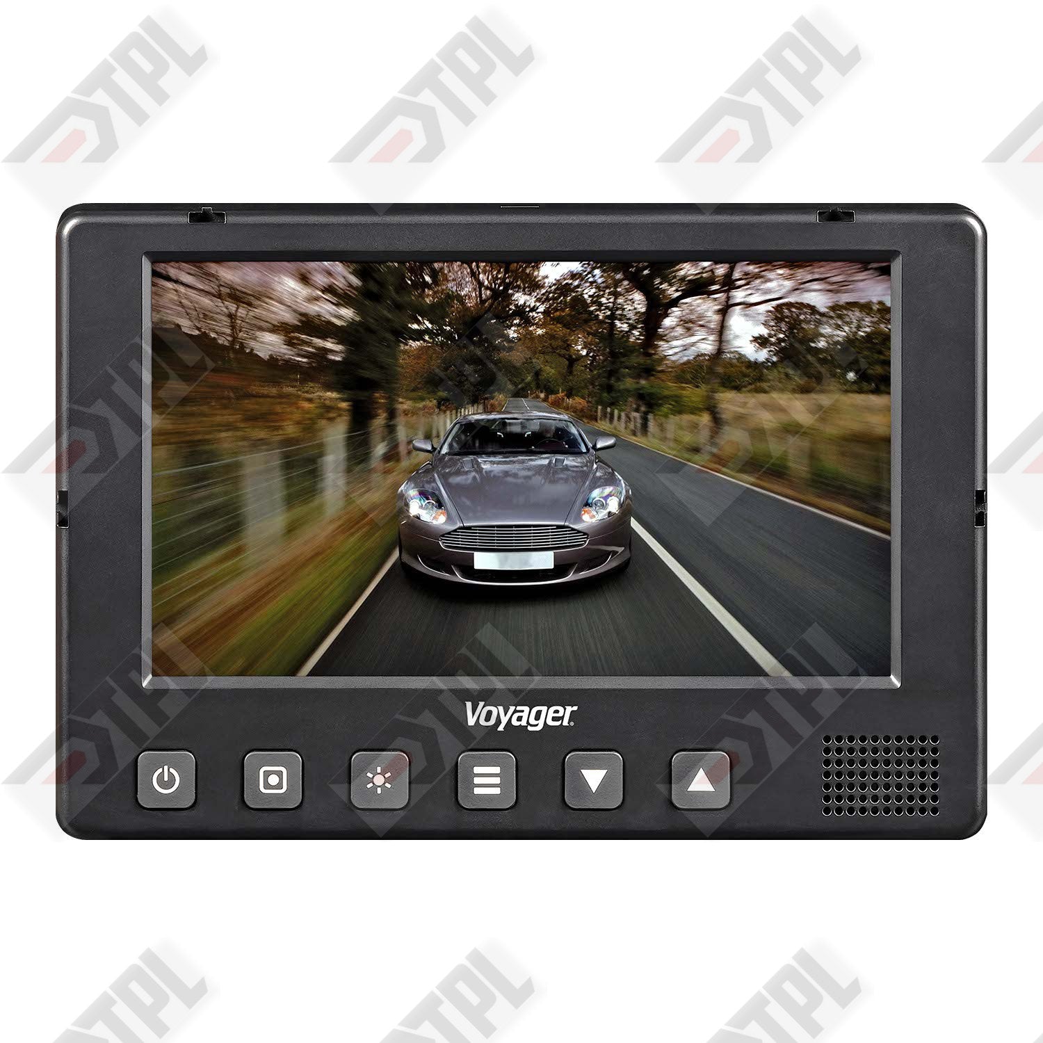 Voyager VOM719WP Heavy Duty 7" Color QuadView Monitor, 800x480 Resolut ...