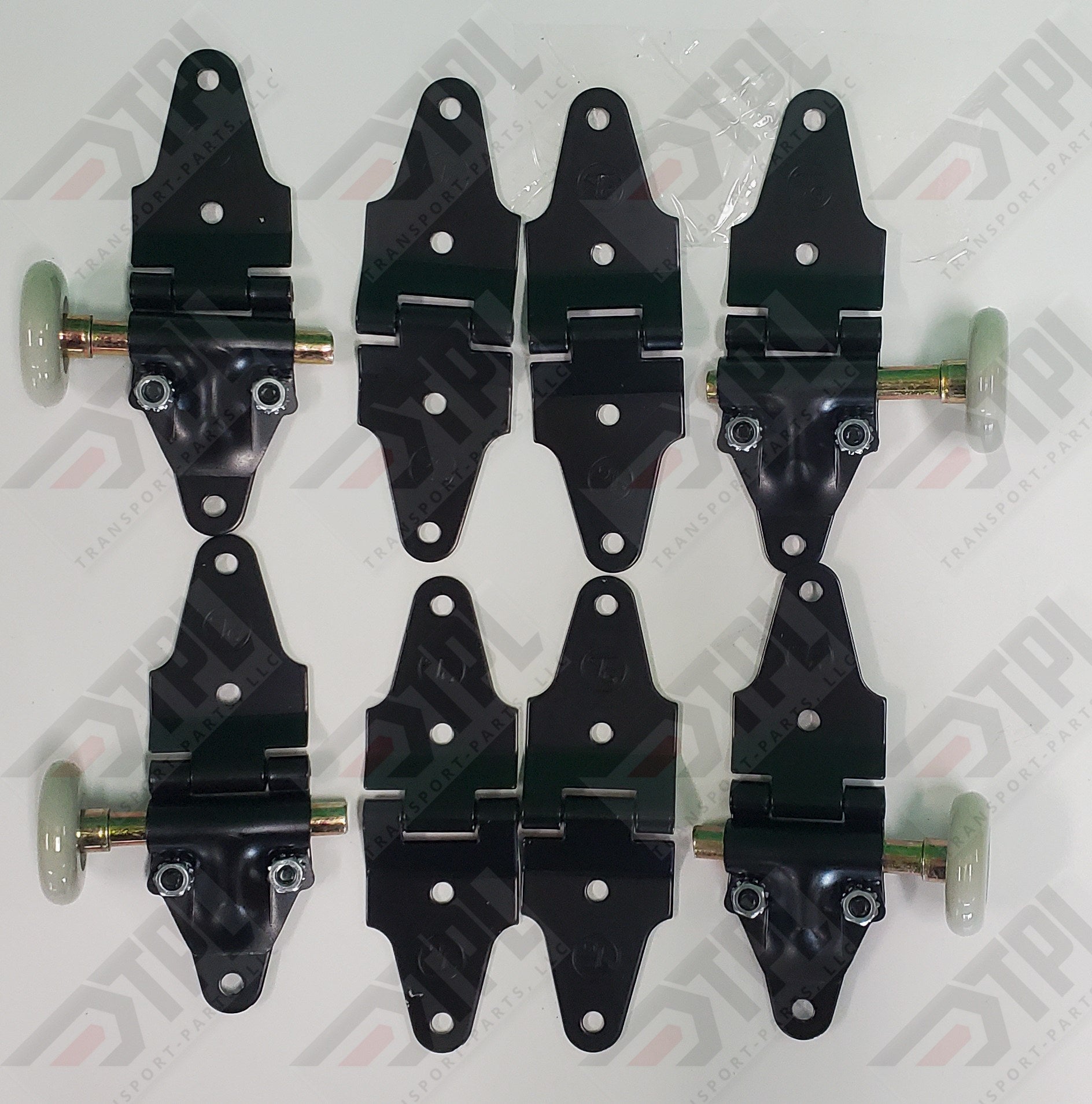 12 Piece Whiting Style Hinge/2"NYLON Roller Kit-Roll up Door-1 Panel R ...