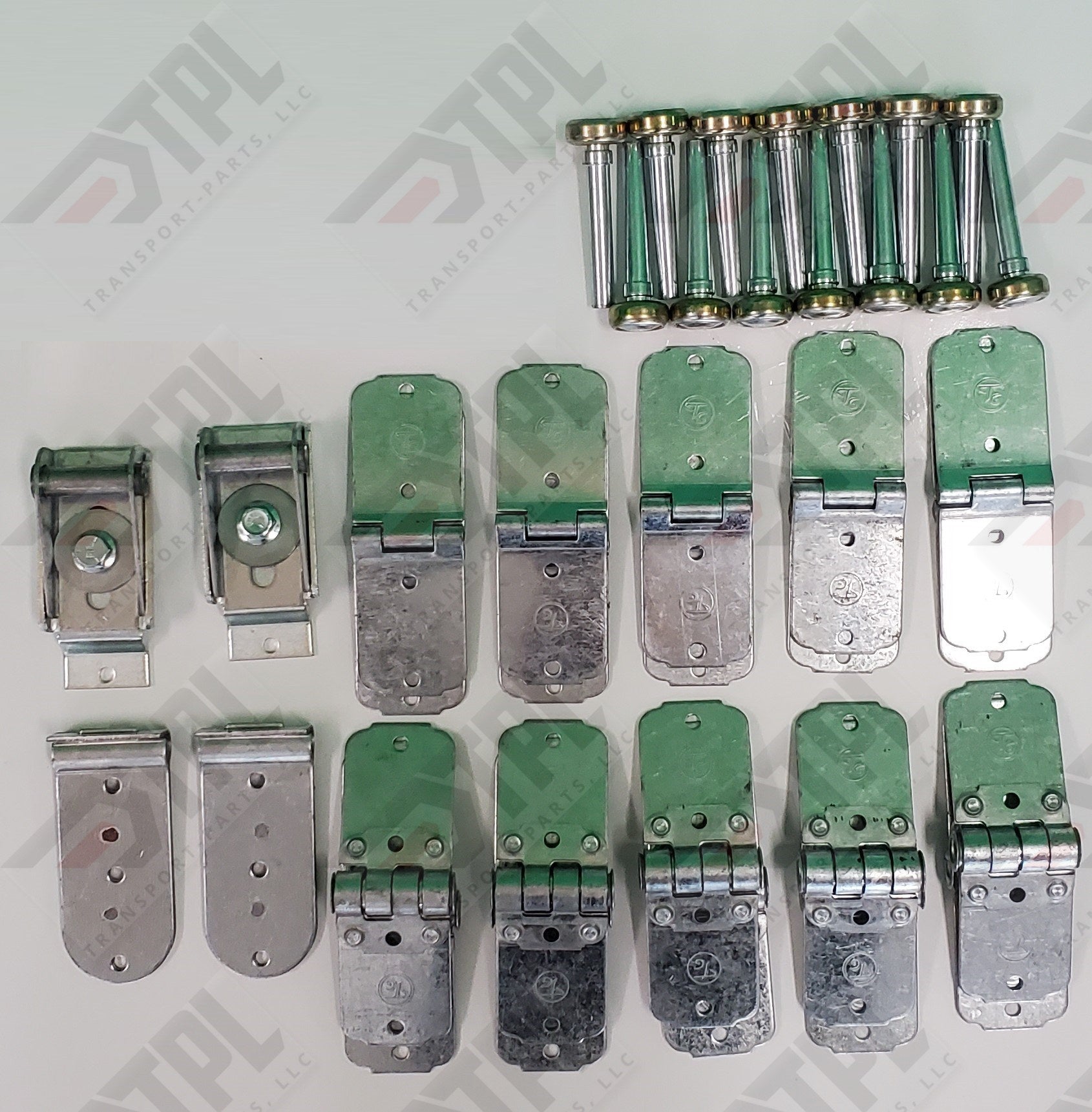 38 Pack TODCO Door Repair Kit- ALL Hinges +1" Rollers Overhead ROLL UP ...